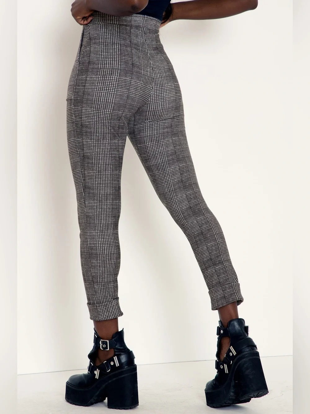 Blackmilk | Pants & Jumpsuits | Blackmilk Tweed Mono Cuffed Pants ...